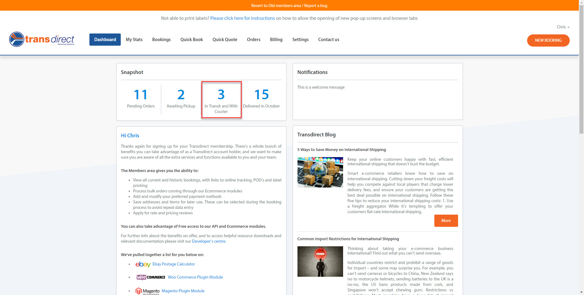 How To Track Consignments in Member's Area