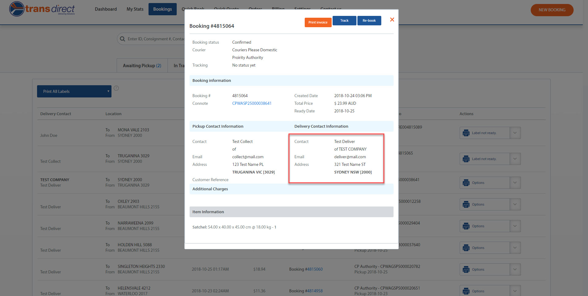 How To Track Consignments in Member's Area